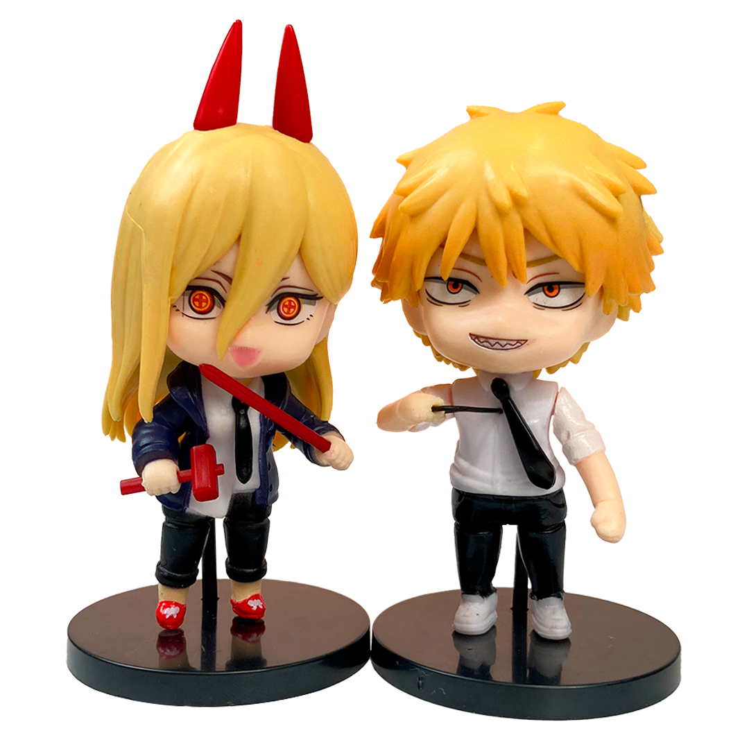 Denji + Power V2 Figuras Anime Chibis - Rappi