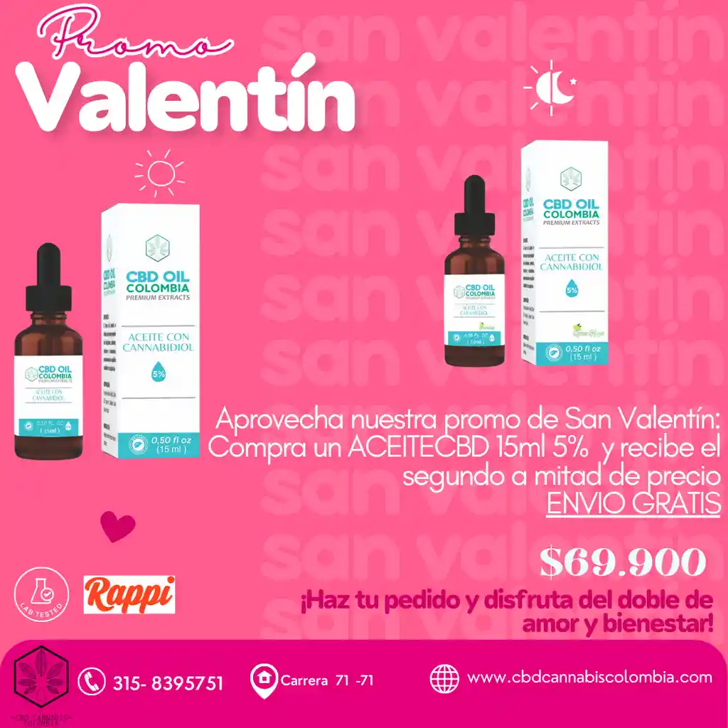 Dos Unidades De Aceite Cbd Gotas 5% Cannabis 15ml Neutro Y Lemonhaze - Rappi