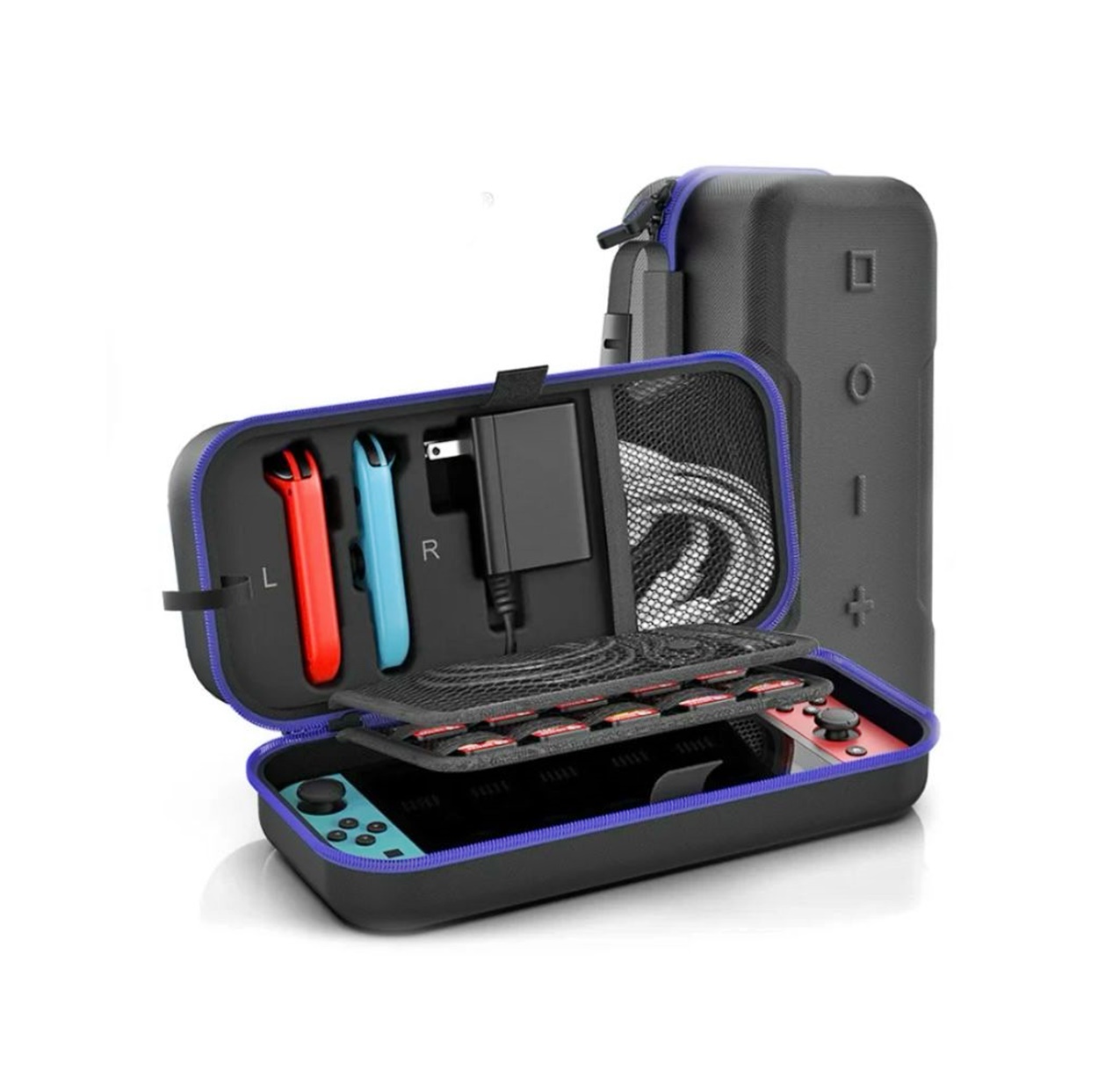 Estuche Rigido Nintendo Switch/ Oled + 20 Slots Azul - Rappi