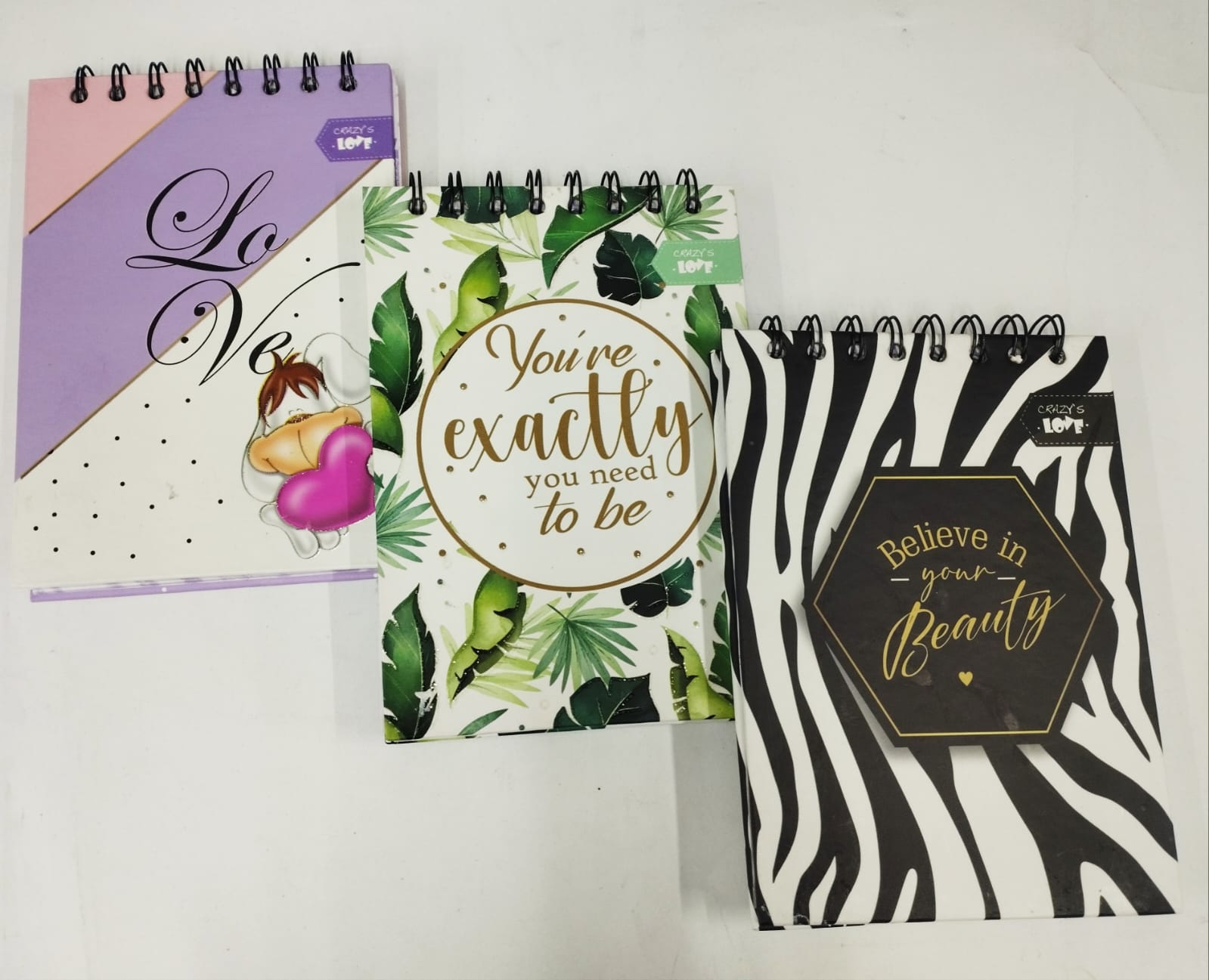 Libreta Vertical 12x17 Tapa Dura Femenino Crazy - Rappi