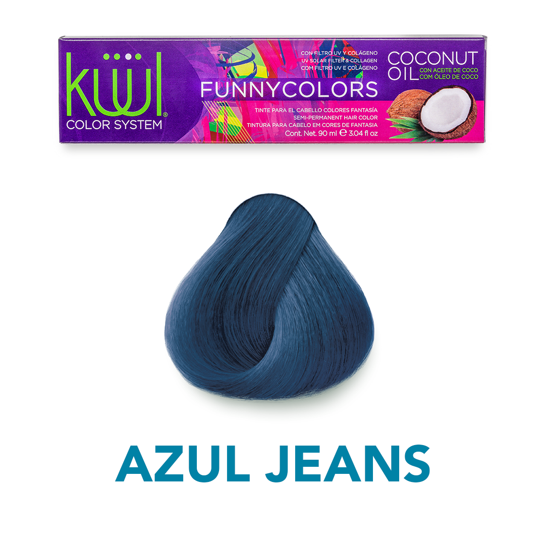 Tinte Kuul Funny Color Azul Jeans 90ml - Rappi