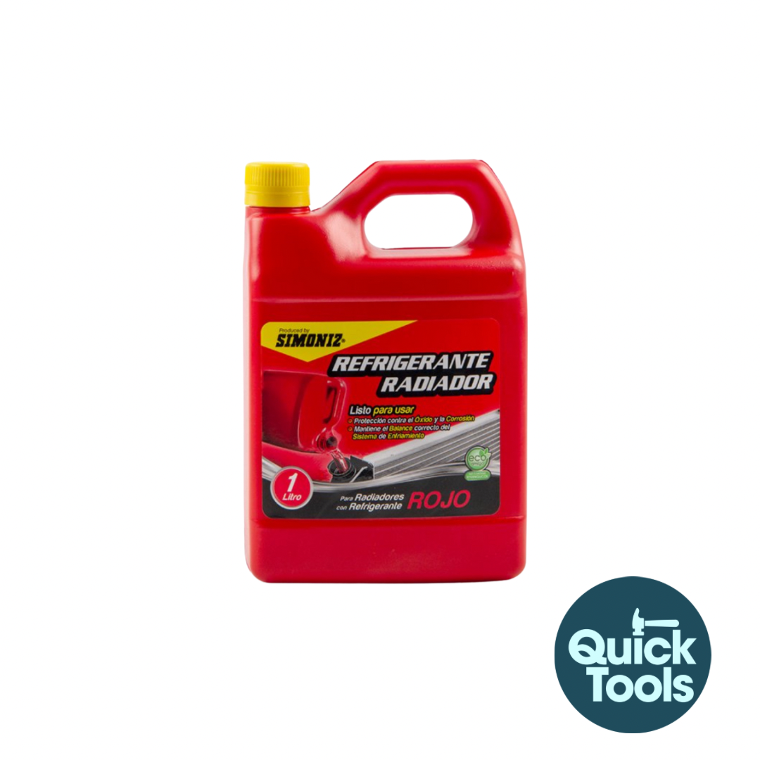 Refrigerante Radiador Litro Rojo Simoniz 108192 - Rappi