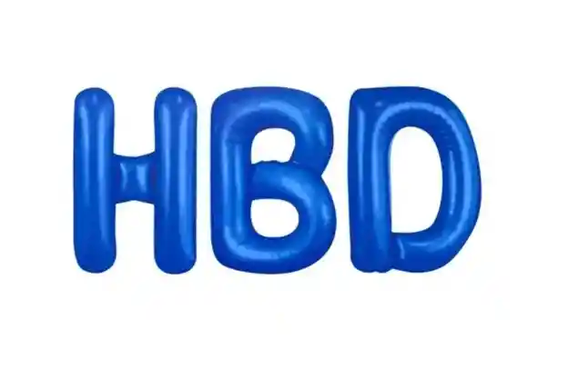 Letras Metalizadas Inflables Hbd Azul Rey - Rappi