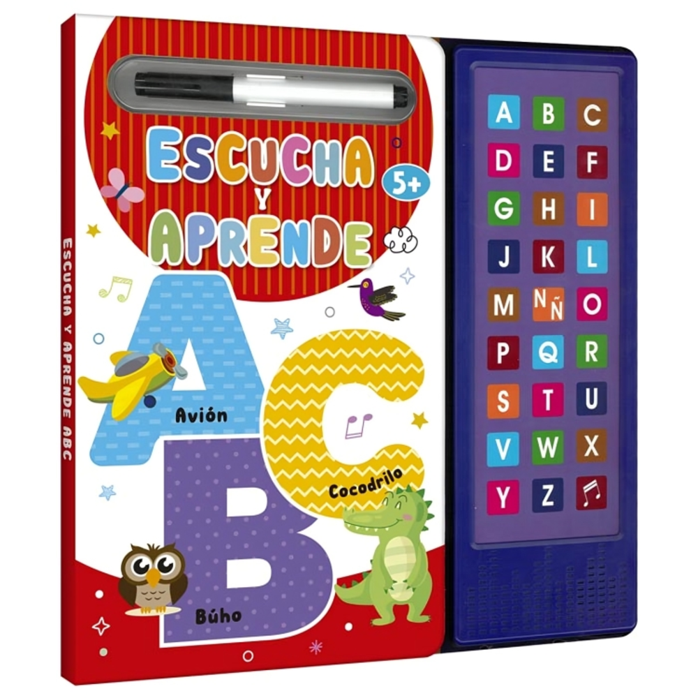 Libro Didáctico Escucha Y Aprende Abc Sonidos Escribir Niños - Rappi
