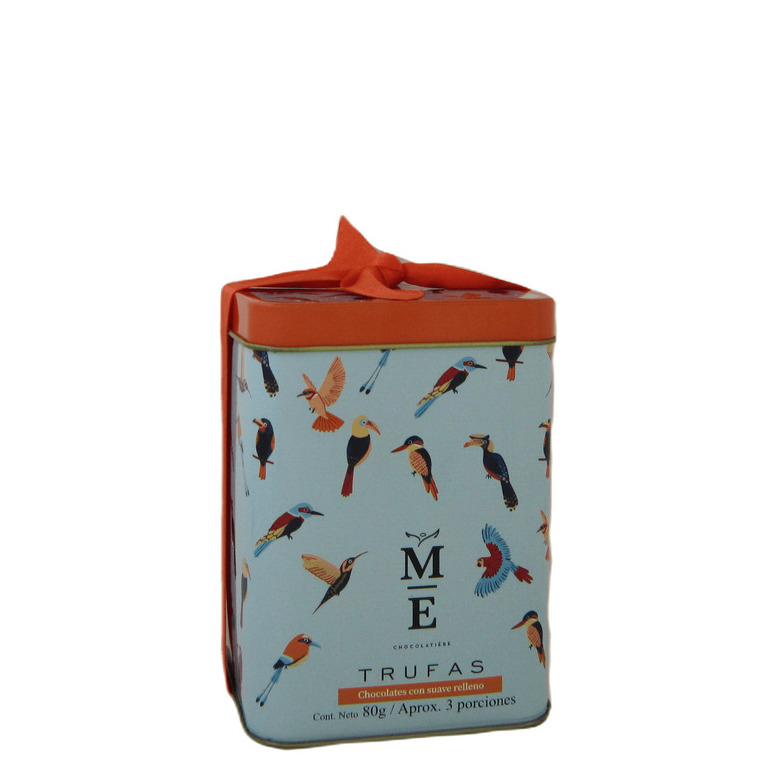 Caja Metalica Aves Tropicales X 9 Trufas Sachet - Rappi