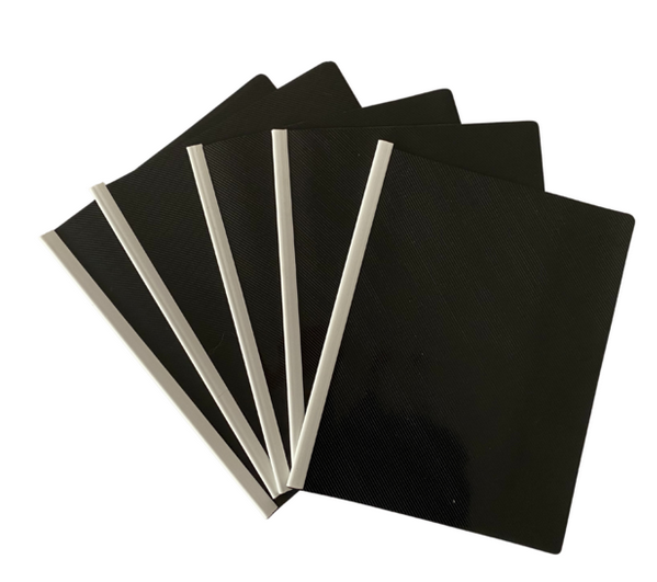 Carpeta Plastica Color Negra Con Bisel/lomo Tamaño Carta desde $ 2.000
