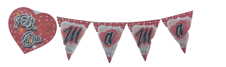Letrero Banderin "feliz Dia Mama" - Rappi