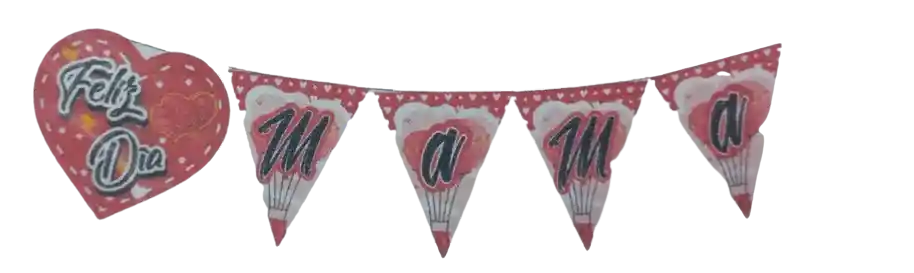 Letrero Banderin "feliz Dia Mama" - Rappi