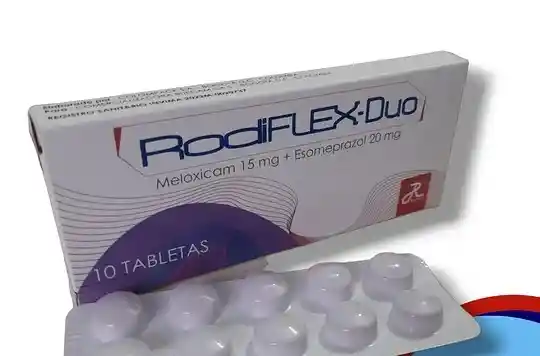 Meloxican / Esomeprazol 15mg/20mg ( Rodiflex Duo ) Cja X 10 Tab - Rappi