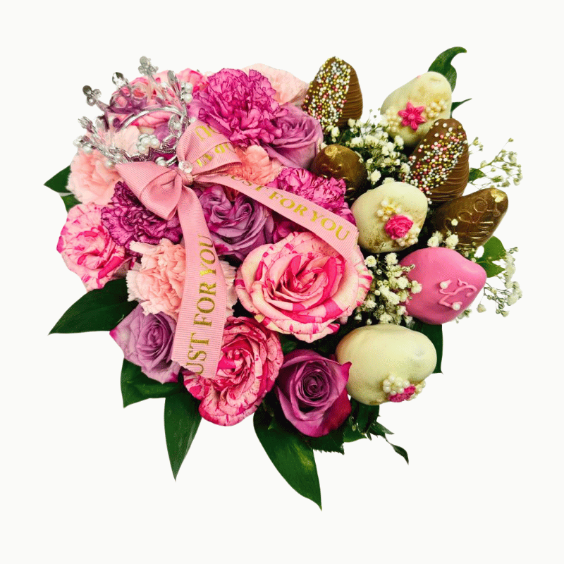 Corazón Con Rosas Y Fresas Con Chocolate - Rappi