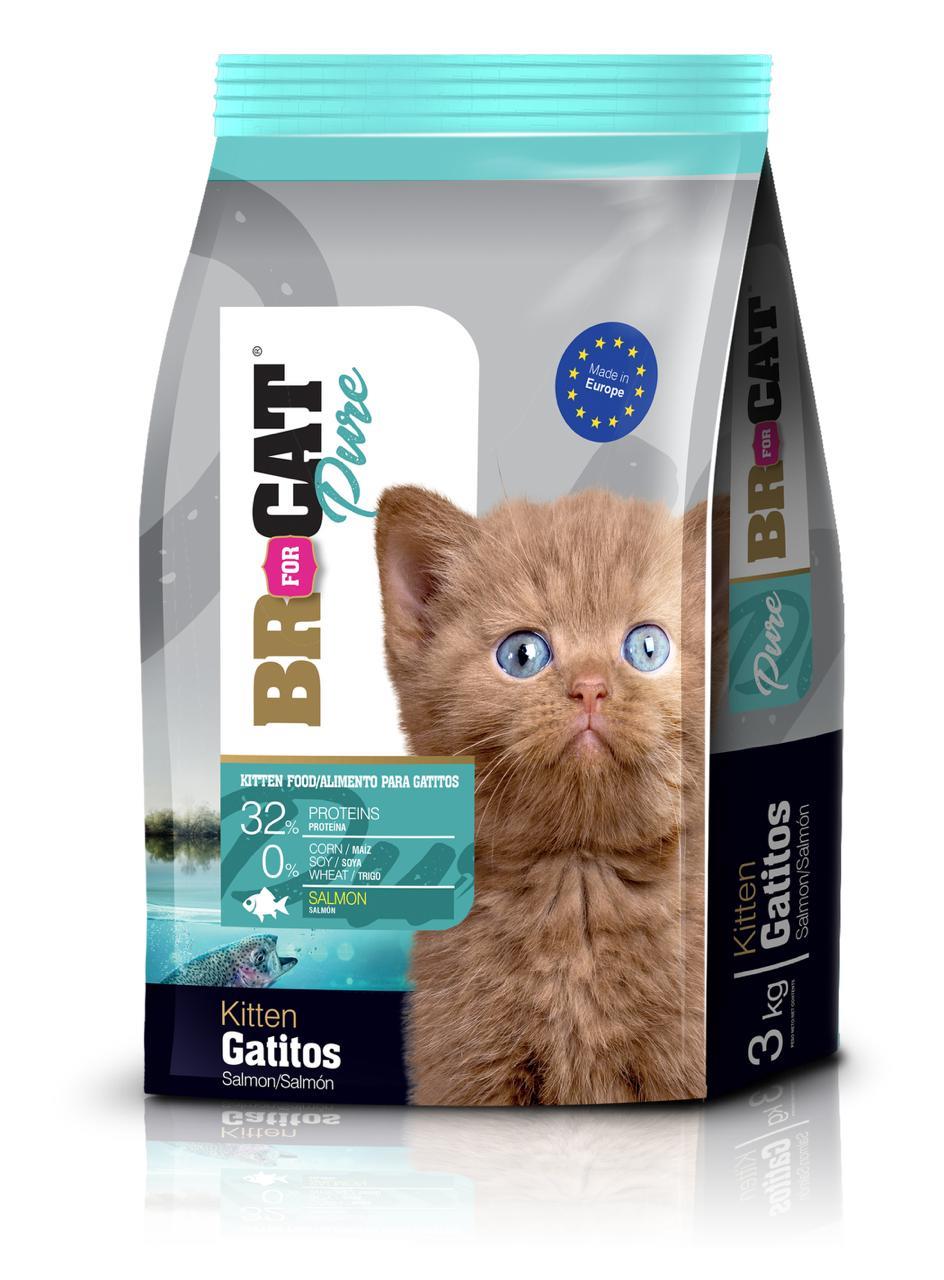 Alimento Seco Kitten Br For Cat Pure Gatitos Salmon X 3 Kg - Rappi