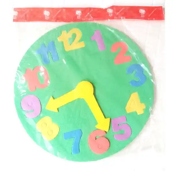 Reloj Didáctico De Foamy Fomi Grande 26cm - Rappi