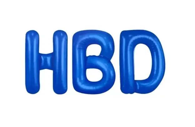 Letras Metalizadas Inflables Hbd Azul Rey - Rappi