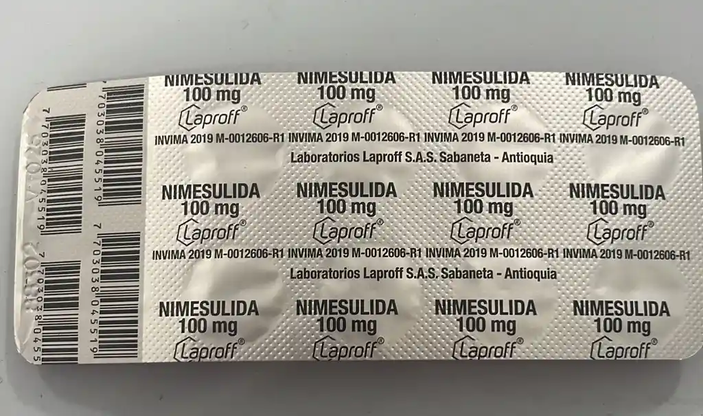 Nimesulida 100mg Por 10 Tabletas. Laproff. - Rappi