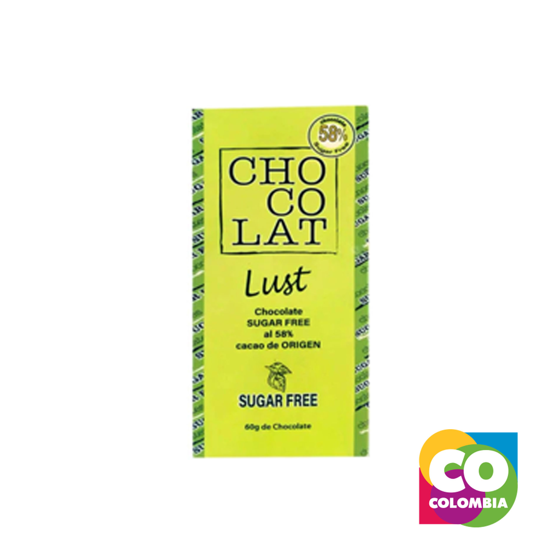 Barra De Chocolate Sin Azúcar Marca Lust Embalaje De 1 Unidad Por 60g ...