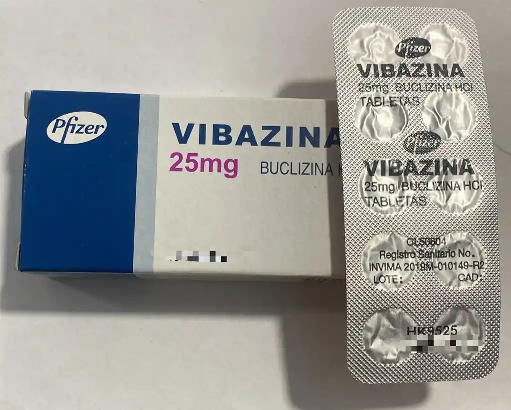 Vibazina 25mg Por 10 Tabletas. Buclizina. - Rappi