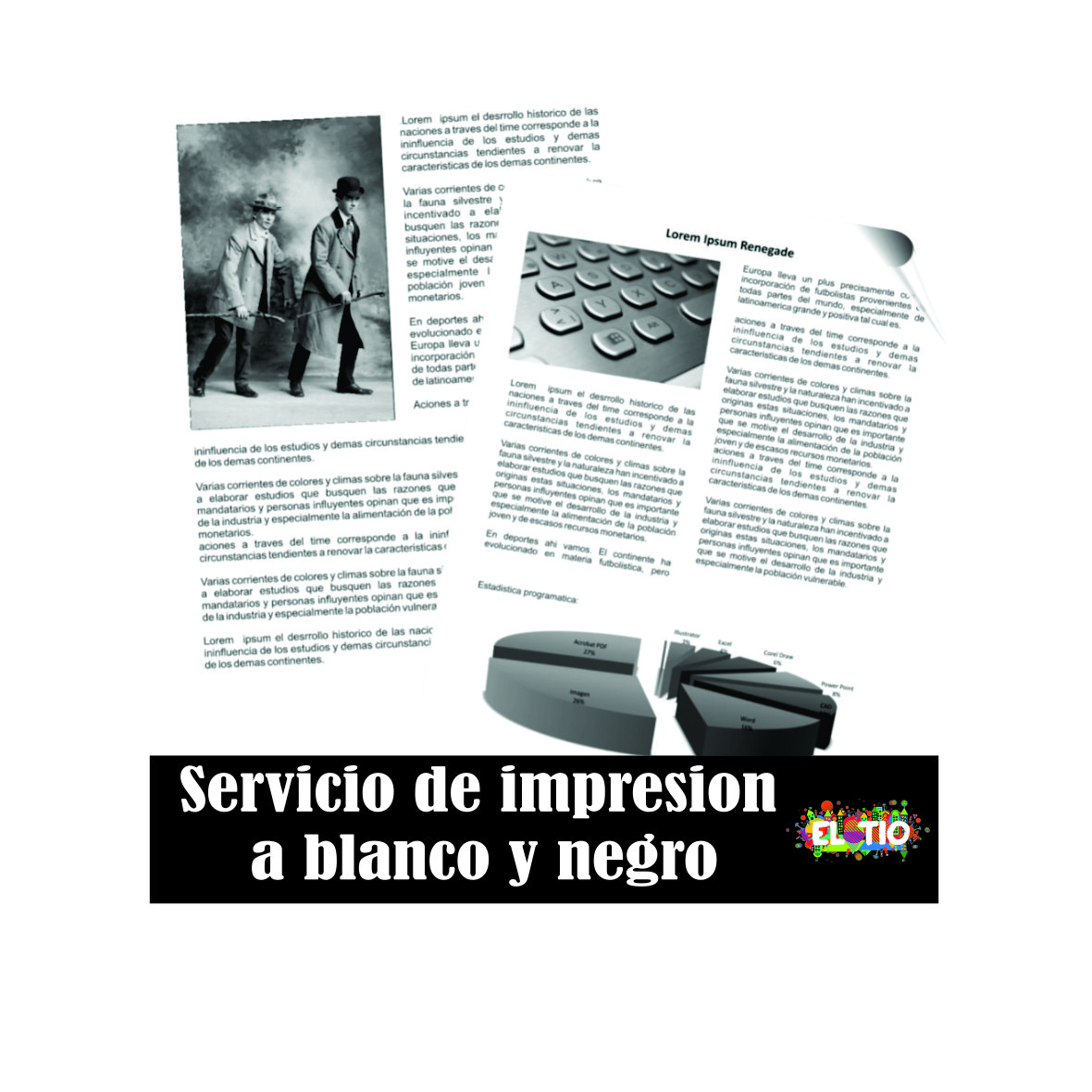 Impresion A Blanco Y Negro Hojas Tamaño Carta X 3 Und - Rappi