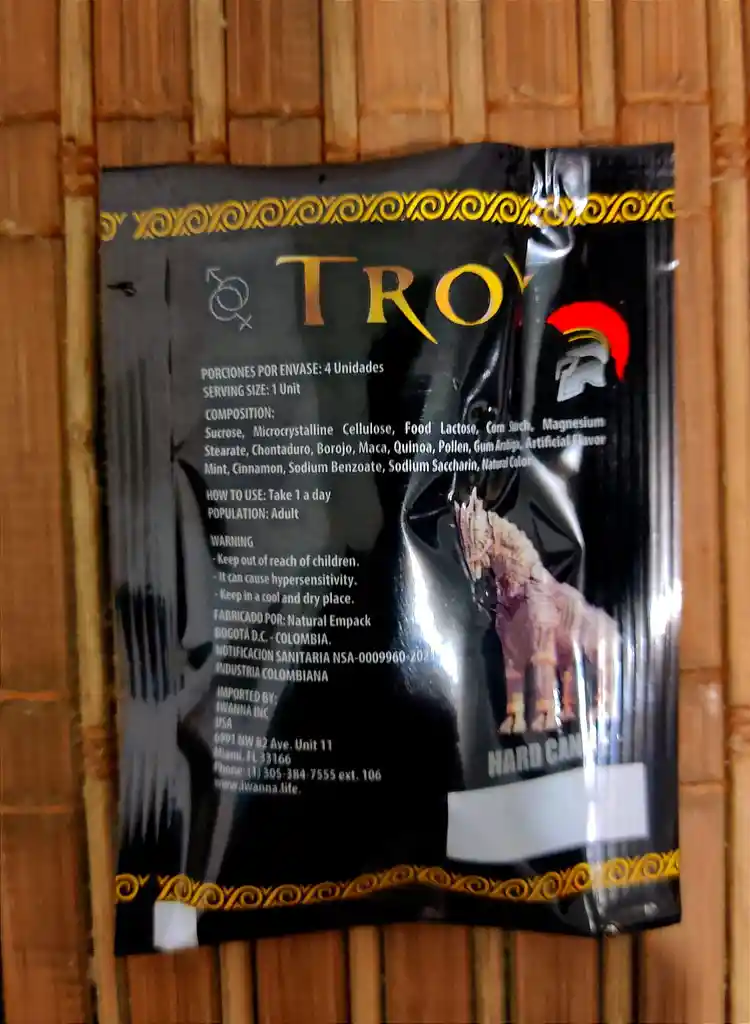Troy Potenciador Sexual X3 Comprimidos Maxima Potencia - Rappi