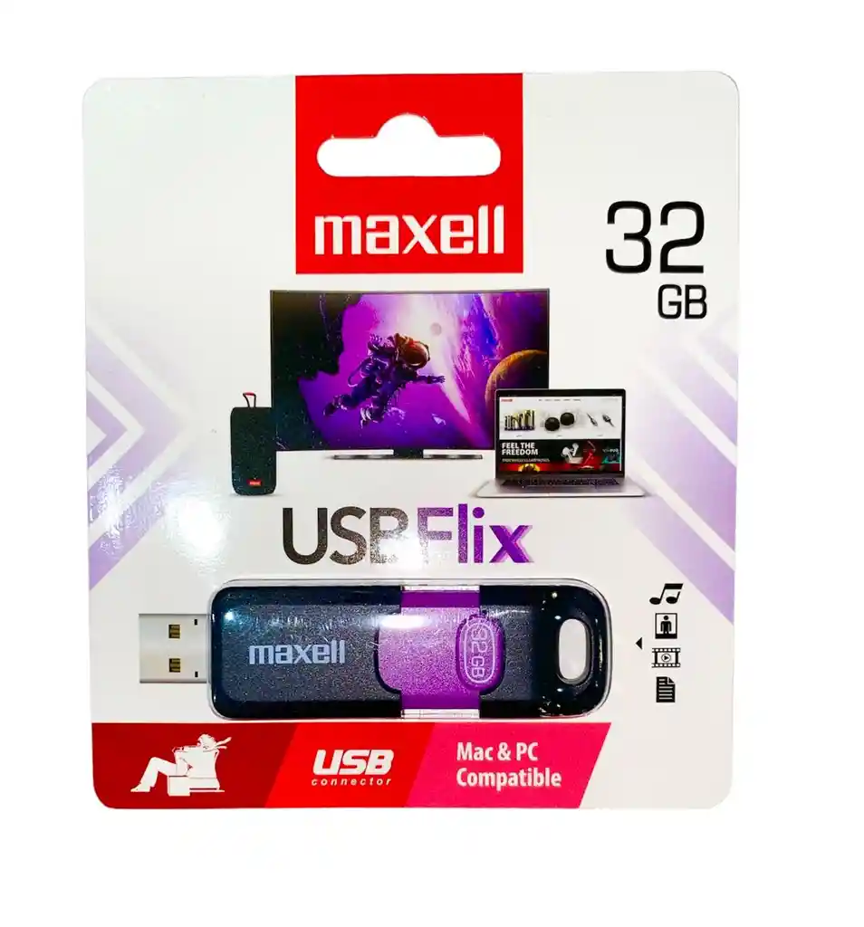 Memoria Usb Flix 32 Gb Maxel 2.0 - Rappi