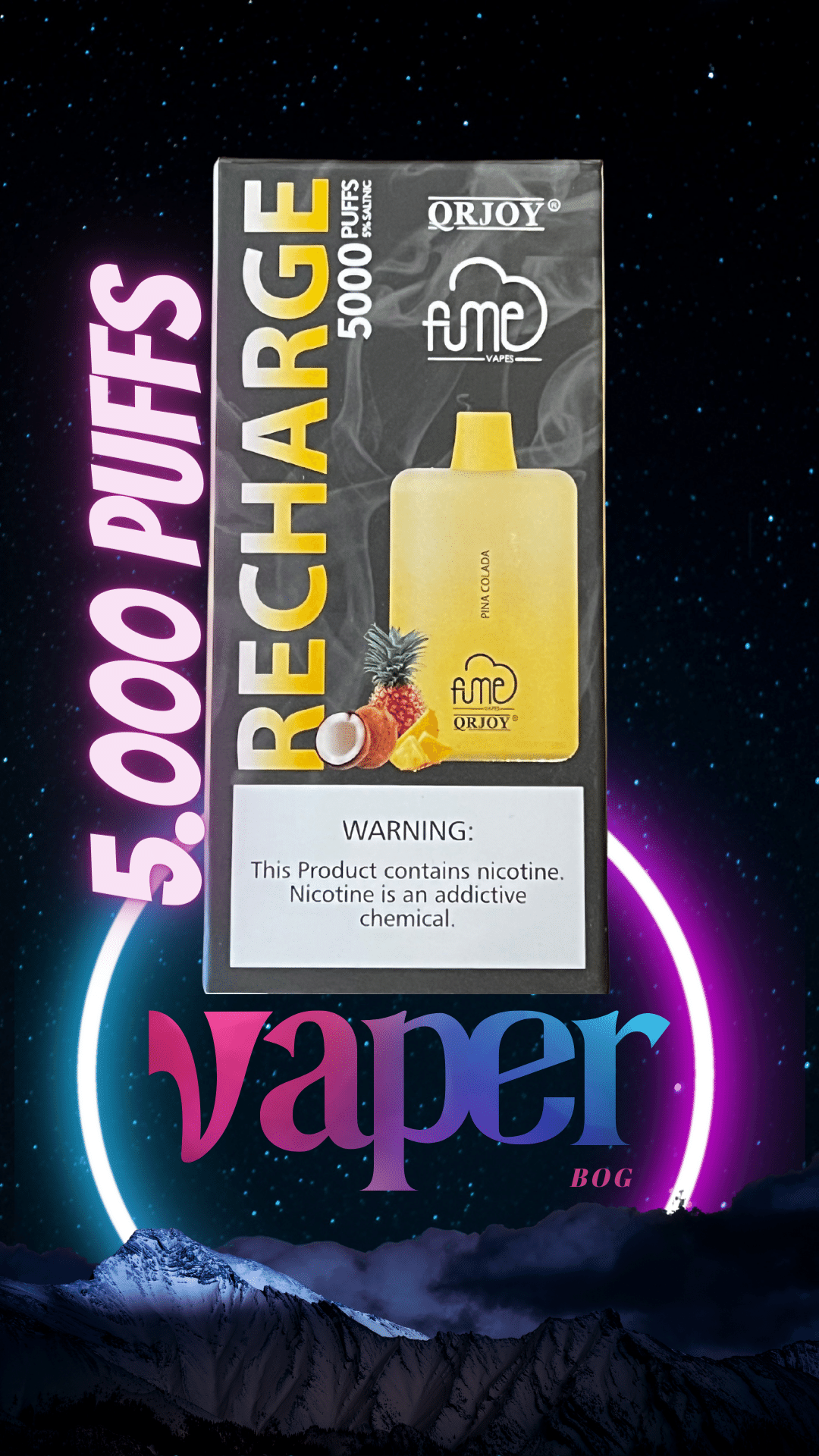 Fume Recharge Piña Colada 5000 Puffs - Rappi
