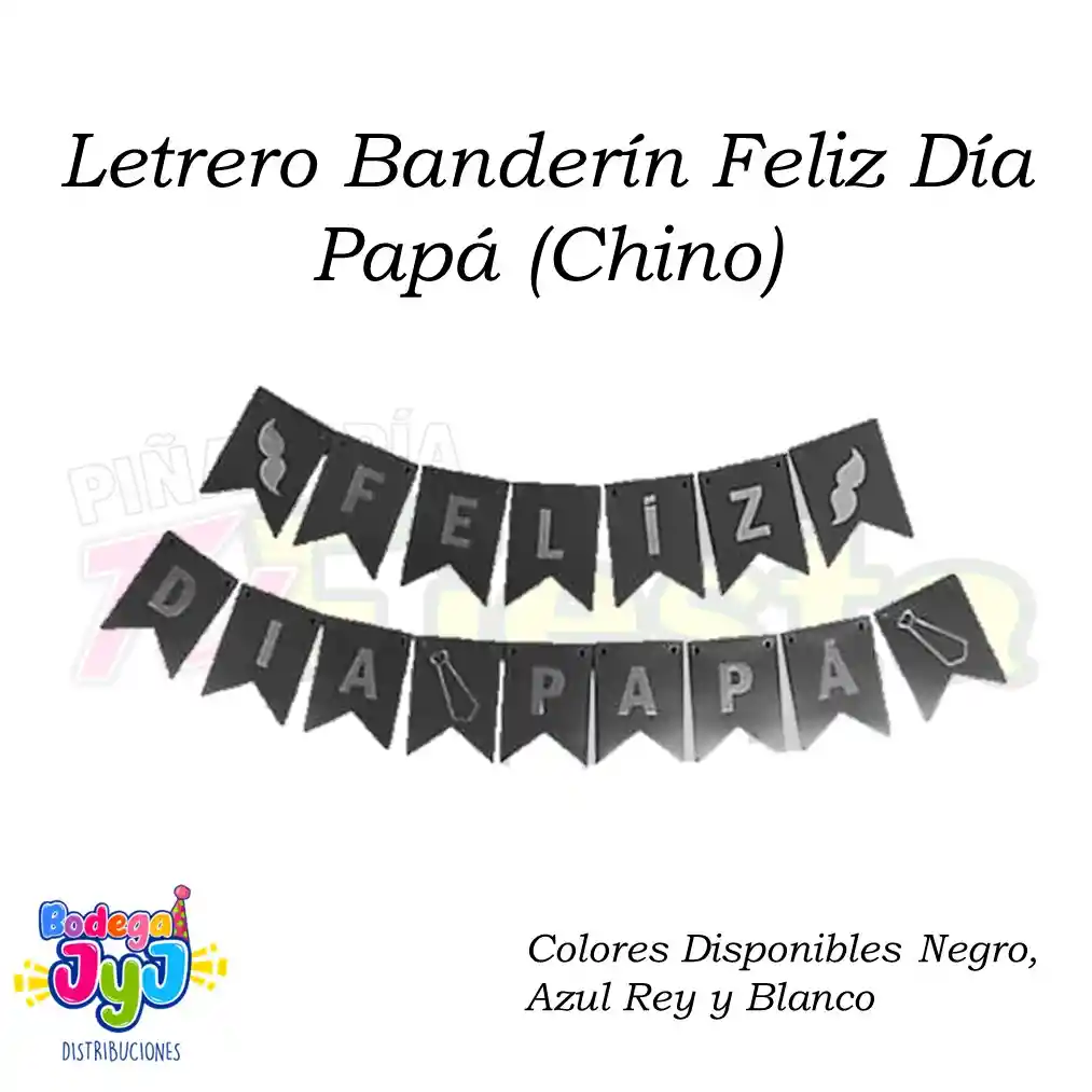 Letrero Banderín Feliz Día Papá (chino) - Rappi
