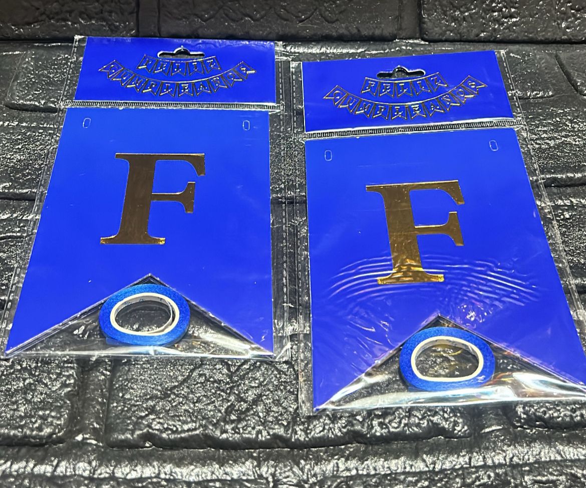 Letrero Feliz Cumpleaños Azul Rey Feston 2 Puntas - Rappi