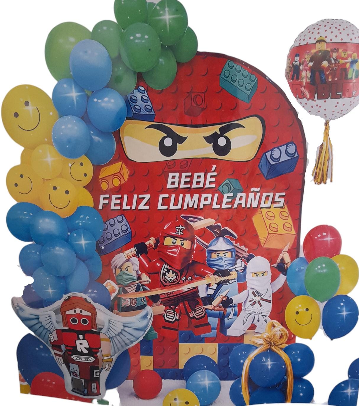 Kit Globos De Roblox Feliz Cumpleaños - Rappi