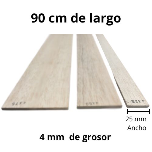 Tablas De Balso - 4 X 25 Mm - Rappi