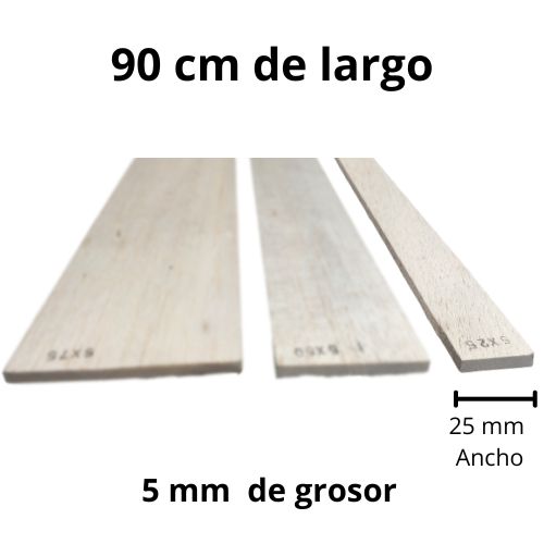 Tablas De Balso - 5 X 25 Mm - Rappi