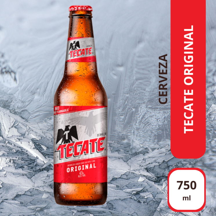 Cerveza Tecate - Botella 750 Ml - Rappi