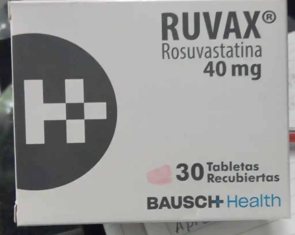 Ruvax Rosuvastatina 40 Mg . 30 Tabletas Recubiertas - Rappi