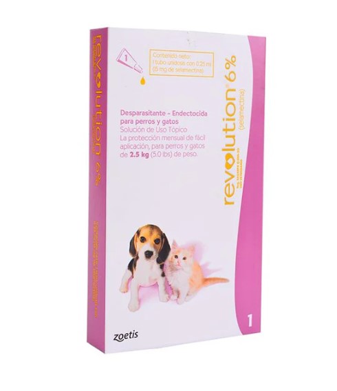 Revolution Perro Y Gato De 2,5 Kg Rosado - Rappi