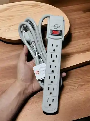 Multitoma Eléctrica 6 Entradas, 3 Metros De Larga - Rappi