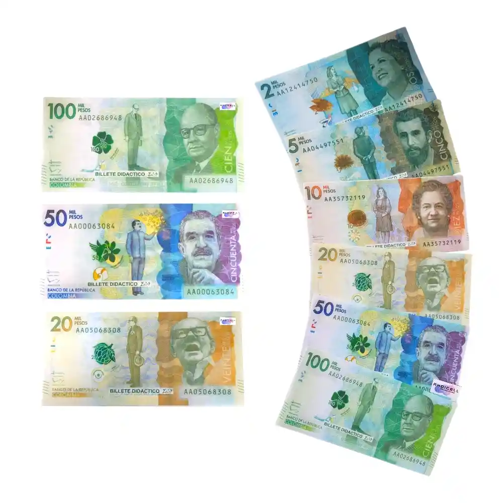 Billetes Didácticos X 560 Und Peso Colombiano Surtidos - Rappi