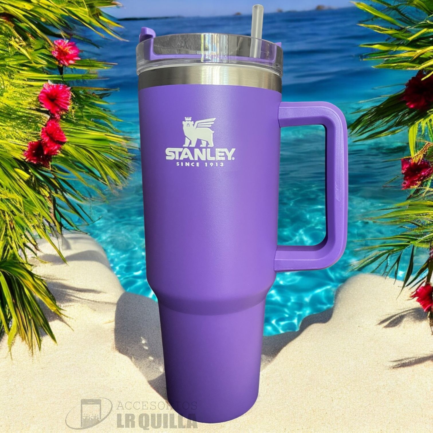 Termo Tipo Stanley 40 Oz - 1.2 Litros | Acero Inoxidable *morado* - Rappi