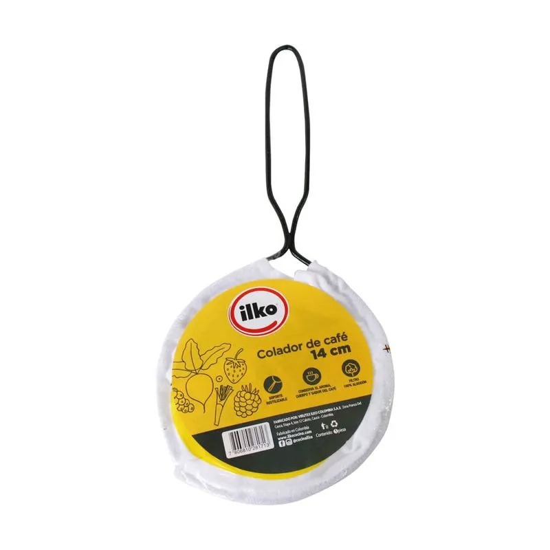 Colador De Tela Para Cafe Ilko 14 Cm Con Soporte Metalico - Rappi