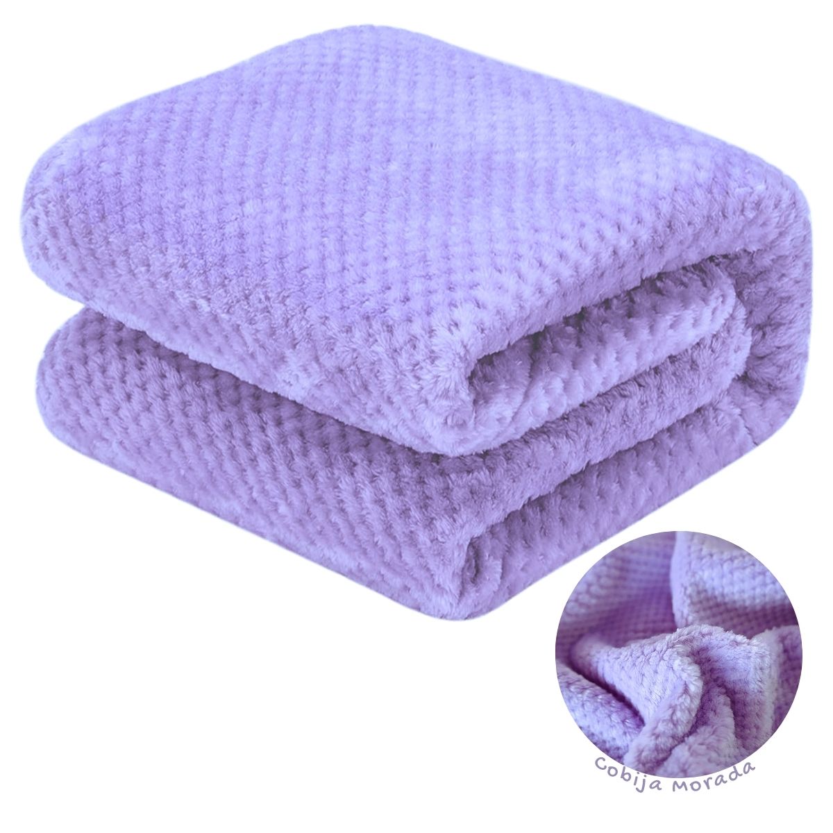 Cobija Popcorn Morada Doble - Rappi