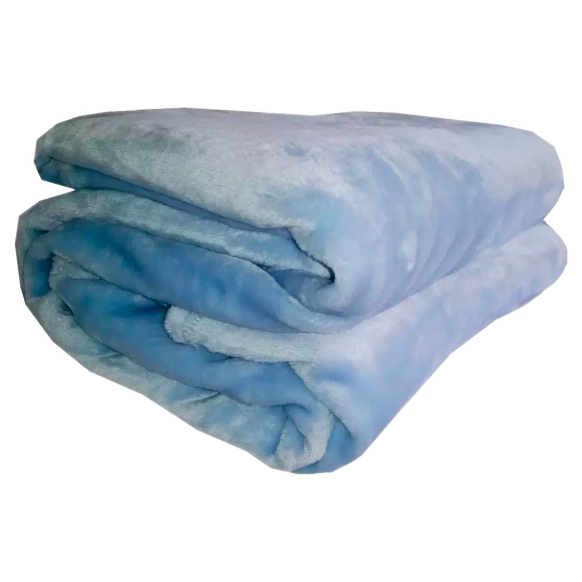 Cobijas Manta Frazada Piel Ángel Térmica Unicolor Azul Bebe - Rappi