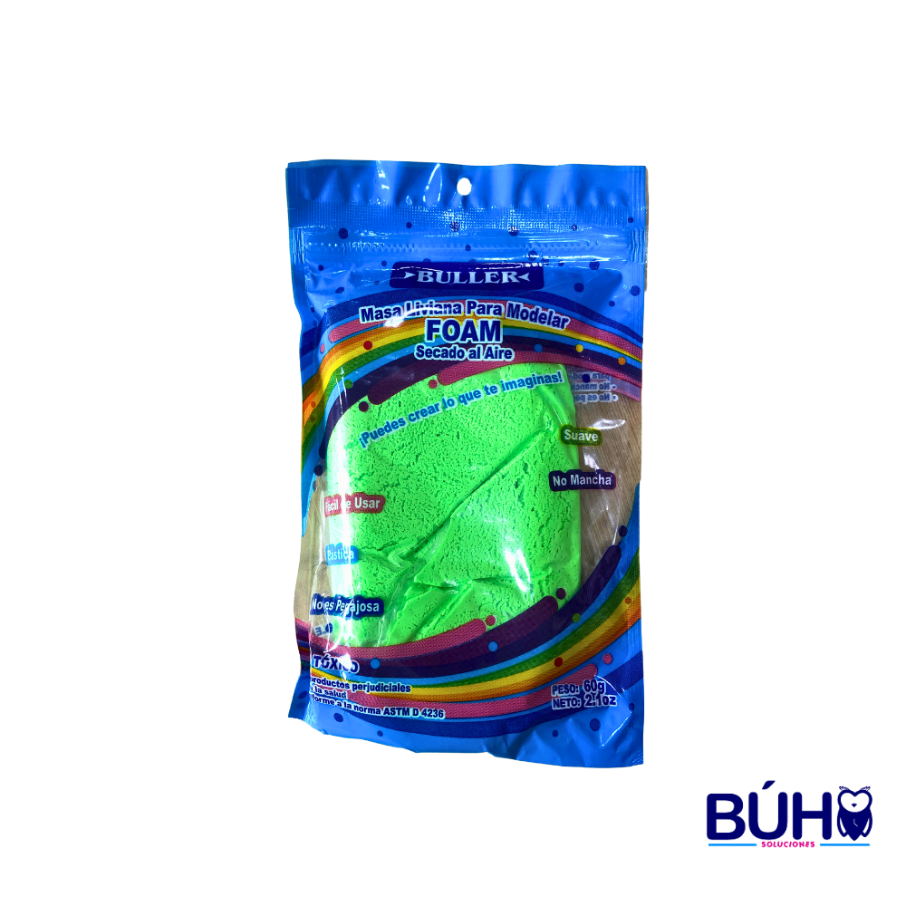 Foami Moldeable Verde Fluorescente 60g - Rappi