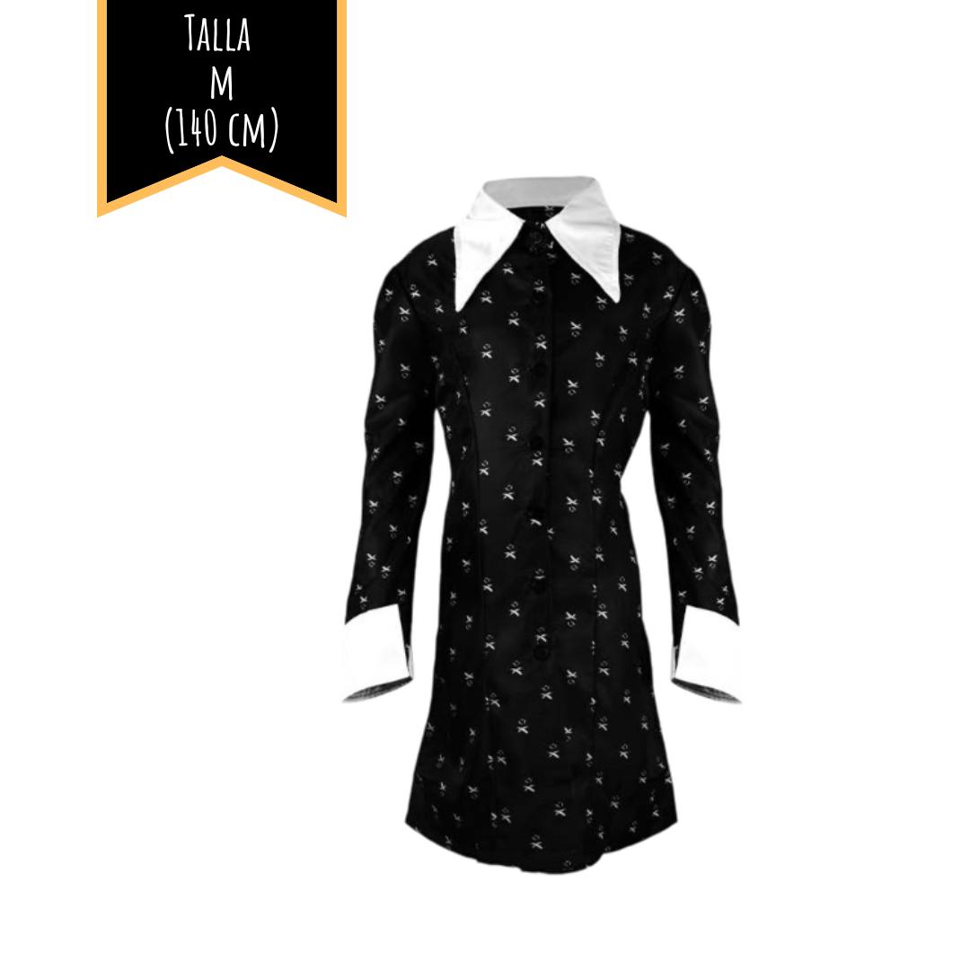 Disfraz Halloween Merlina Addams Talla M (140 Cm) - Rappi