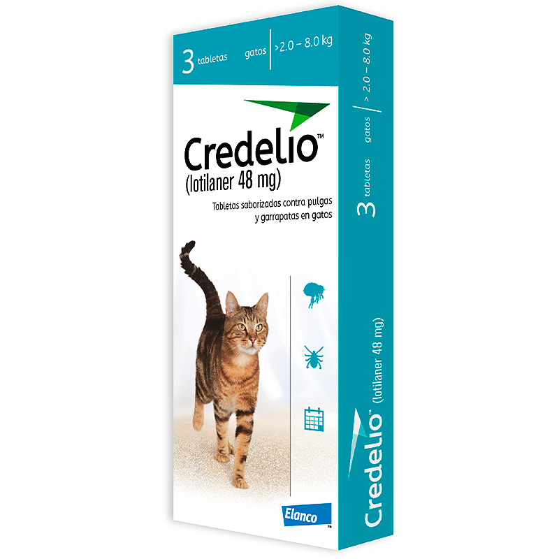 Credelio - Tableta Saborizadas Contra Pulgas Y Garrapatas - Gatos ...