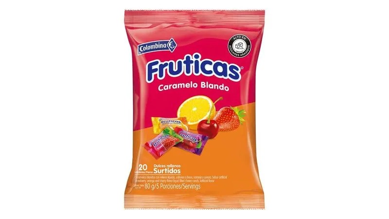 Fruticas Caramelo Blando -dulces Rellenos Surtidos X100 Unidades - Rappi
