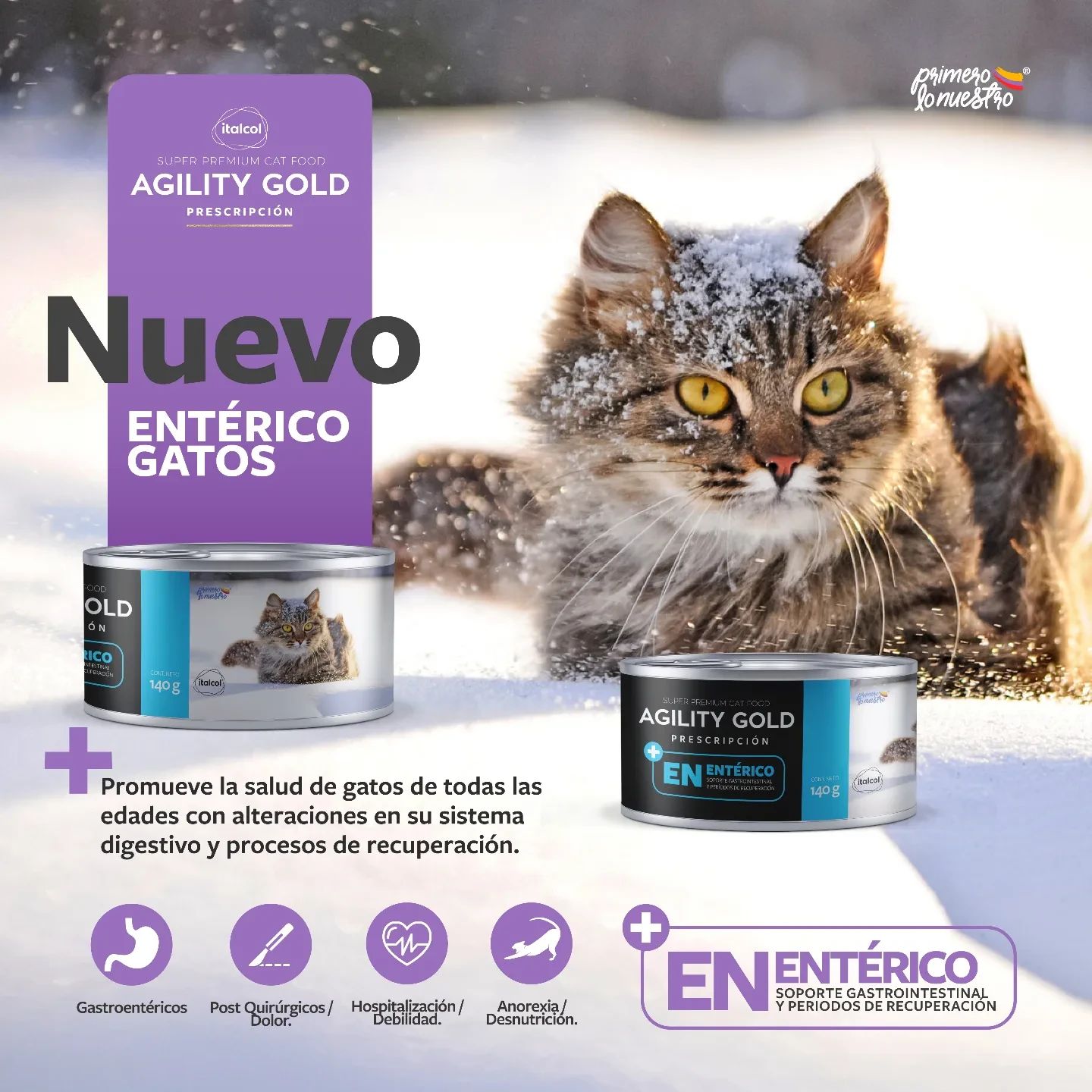 Agility Gold Gastro Enterico Lata - Gato - Rappi