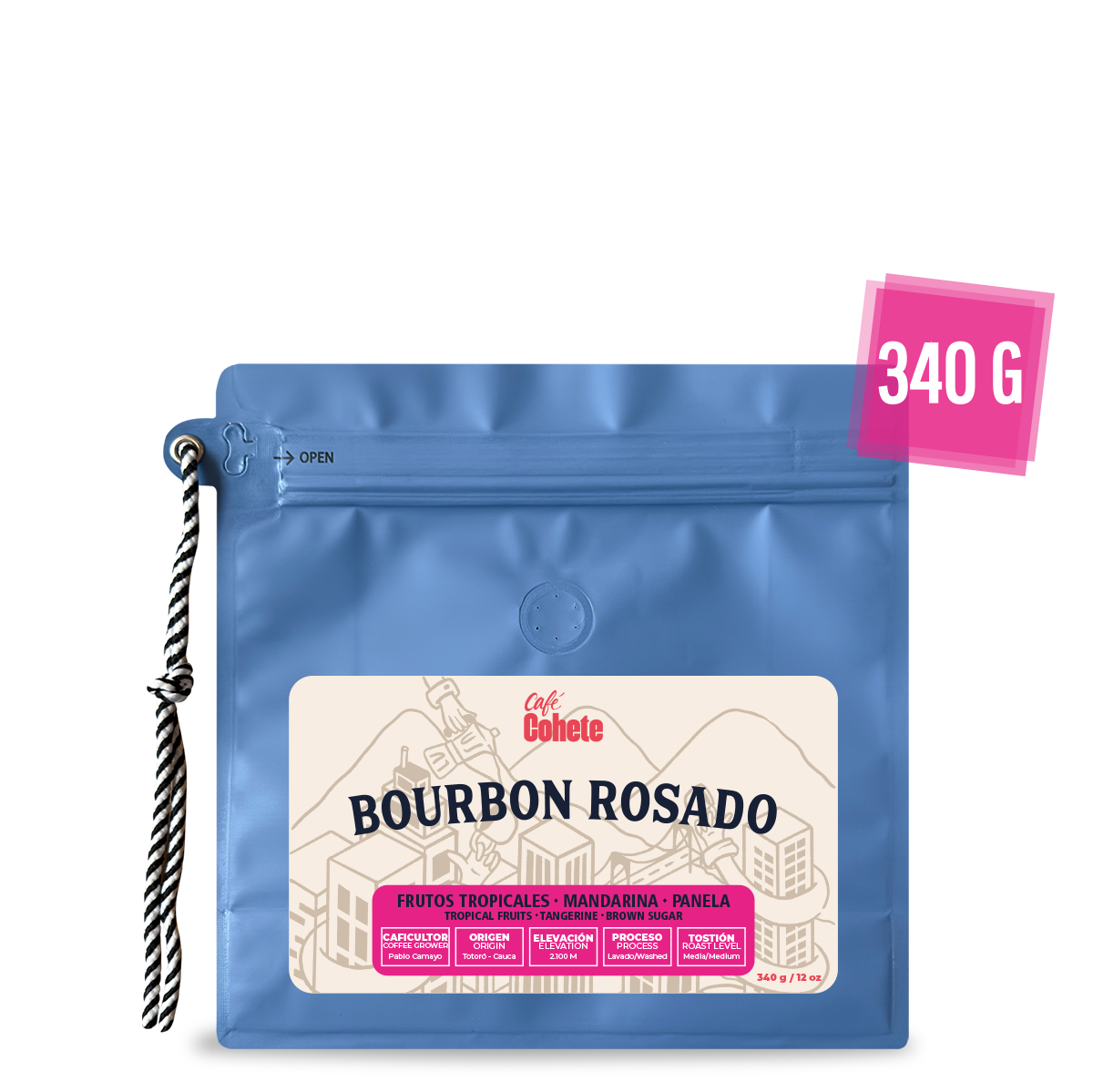 Café Especial Edición Bourbon Rosado 340 G (grano) - Rappi