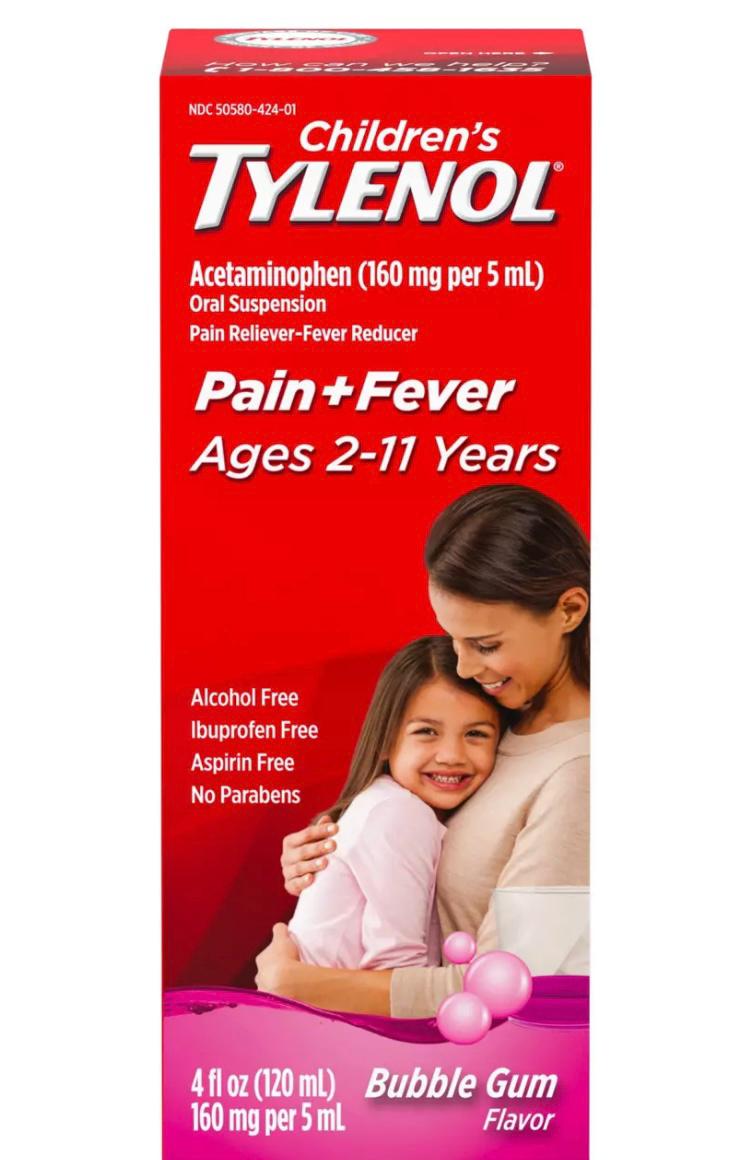 Tylenol Paracetamol Jarabe X 120ml Bubble Gum - Rappi