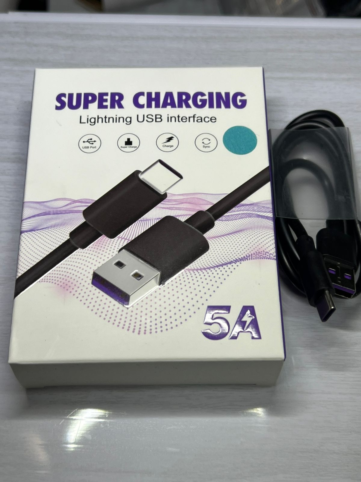 Cable Tipo Usb Tipo C 5a 1 Mt Carga Rapida - Rappi