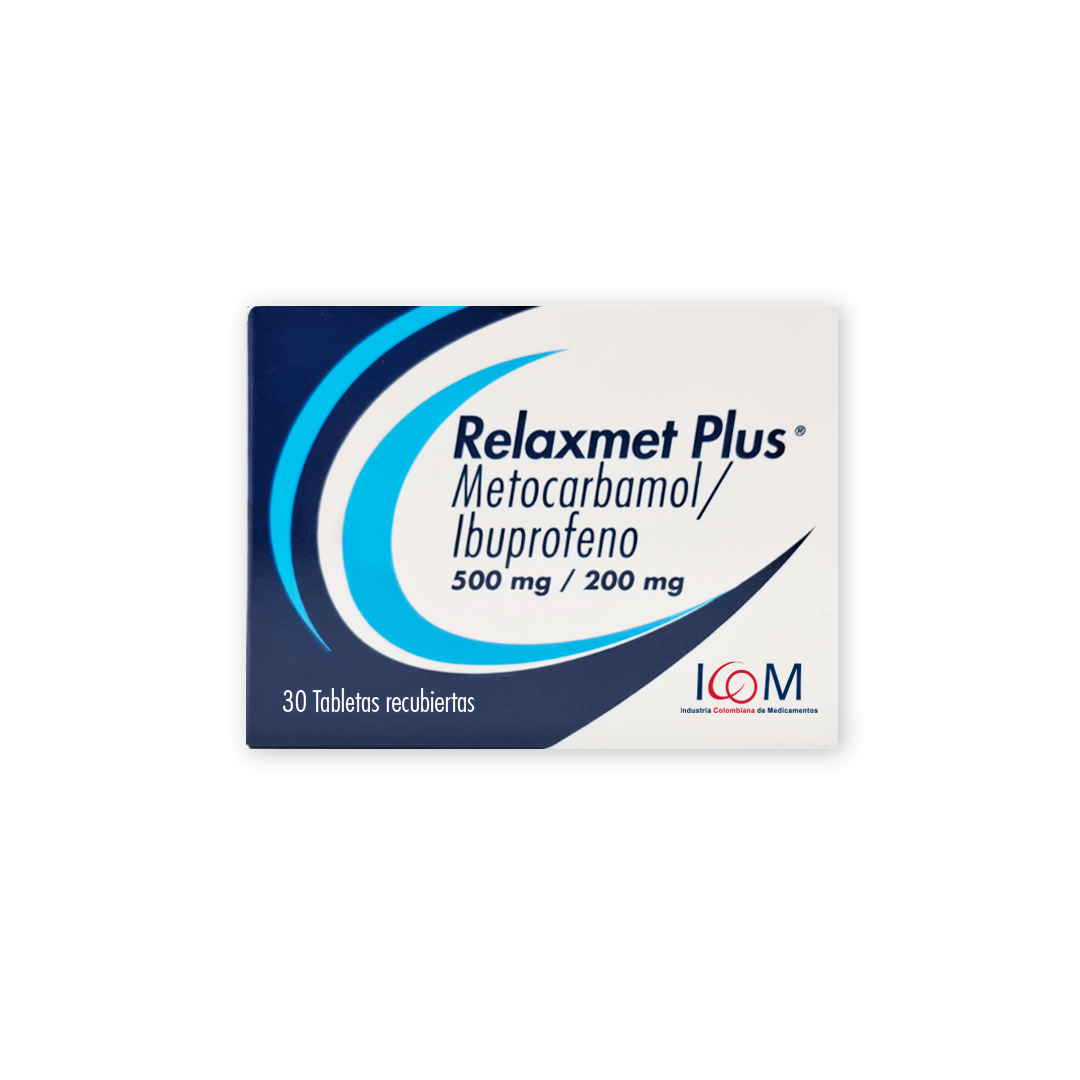 Metocarba/ibuprofeno 500 Mg/200 Relaxmet Plus 30 Tbs Icom - Rappi