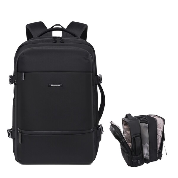 Maleta De Mano Cabina Viaje Hardley 40 Lt Nylon Balistico Negro Extra ...