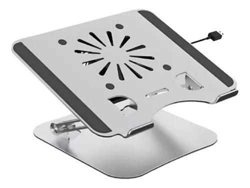 Base Para Laptop Pc Aluminio Ventilador Ergonómica Innovo - Rappi