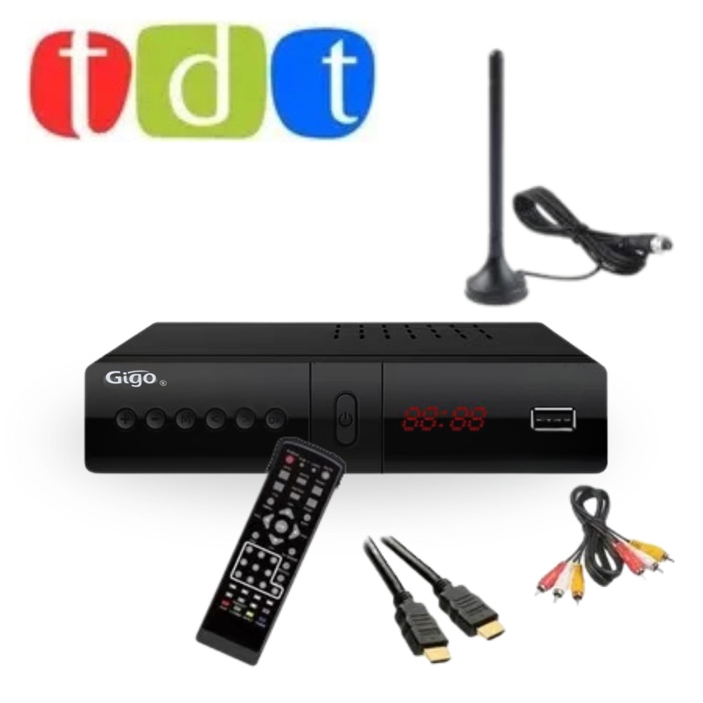 Decodificador Tdt Receptor Tv Digital Dvb Hdmi Antena Gigo - Rappi